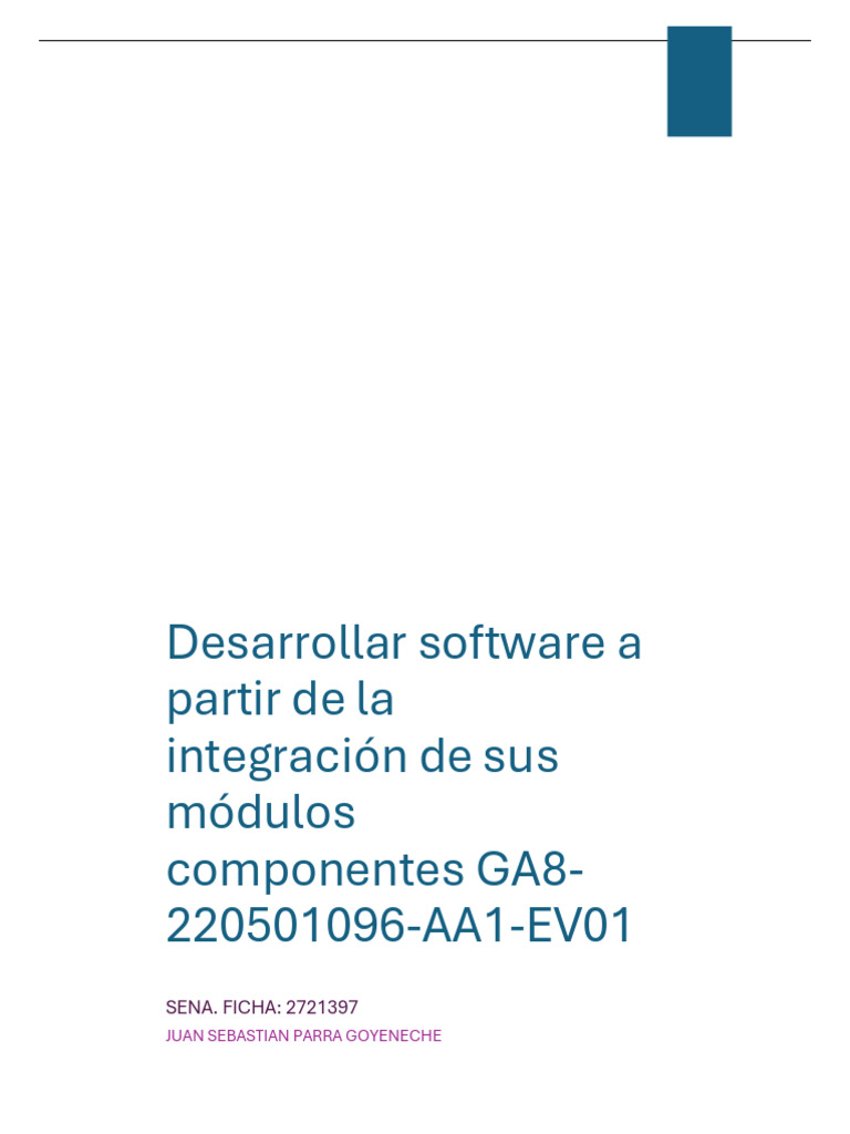 Desarrollar Software A Partir de La Integraci N de Sus M Dulos ...