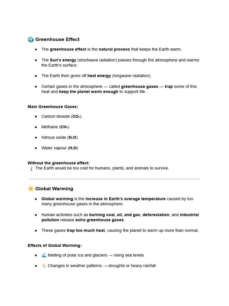 ? Greenhouse Effect | PDF