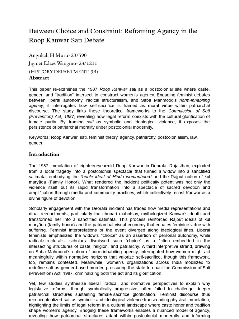 Research Paper | PDF | Feminism | Gender Studies