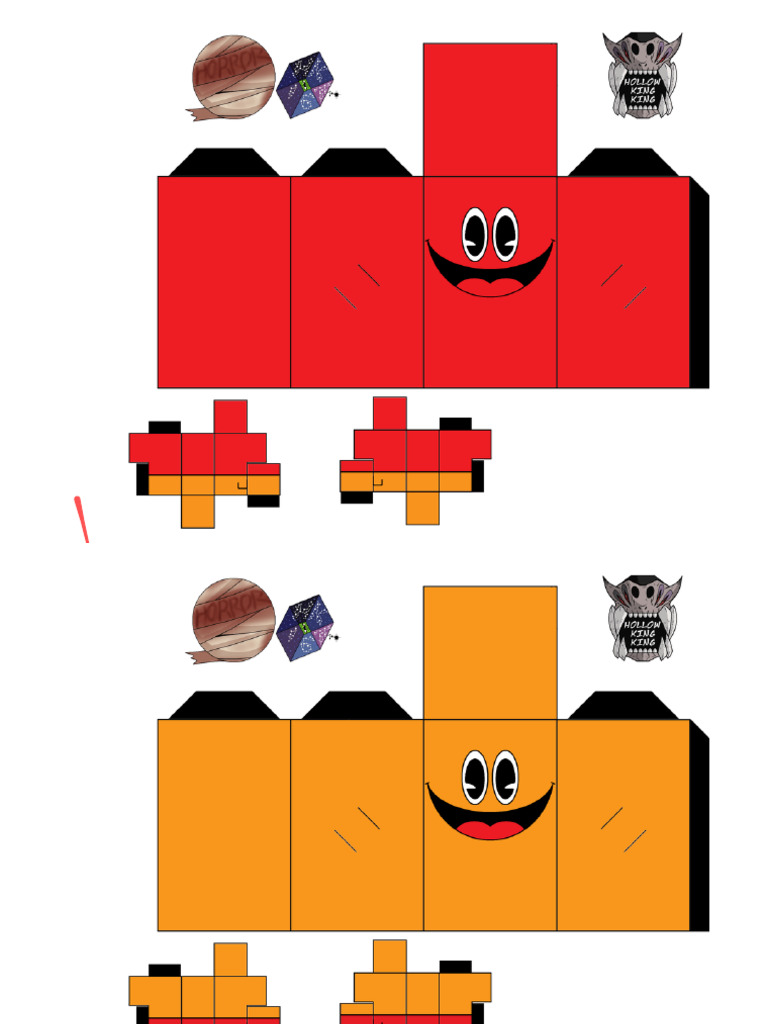 Set of Pac Man Characters Paper Toy Paper Craft | PDF