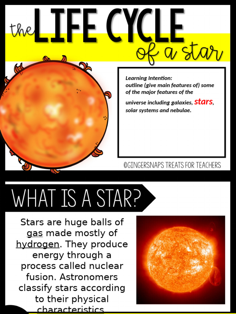 Star Life Cycle PPT TPT | PDF | Stars | Sun
