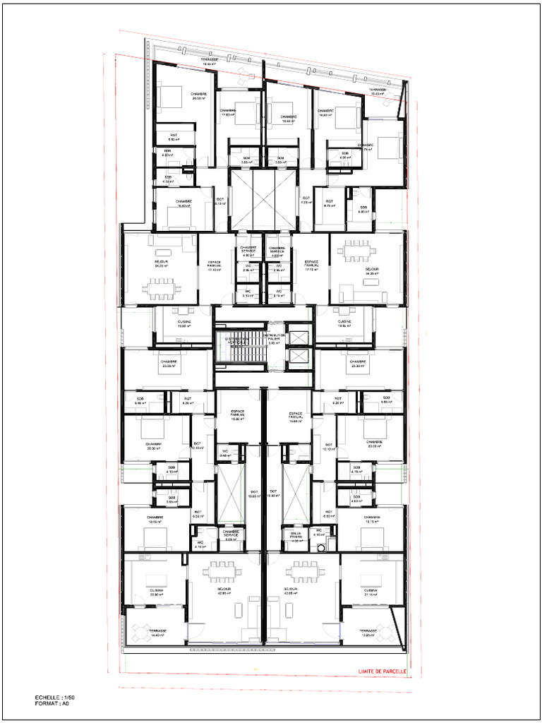 MAKAAN OASIS - TRB - 06 - Plan D'étage - R+5 | PDF