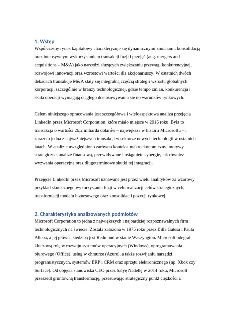 Microsoft-LinkedIn Case Study | PDF