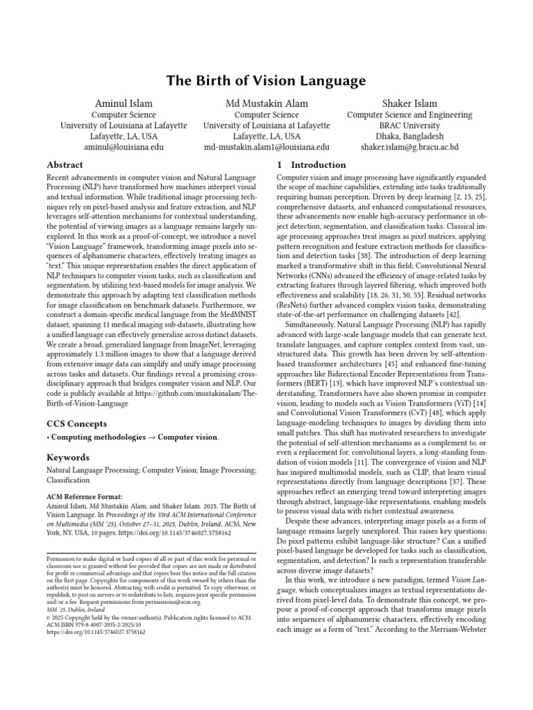 Vision Language Framework for Image Analysis | PDF | Computer Vision ...