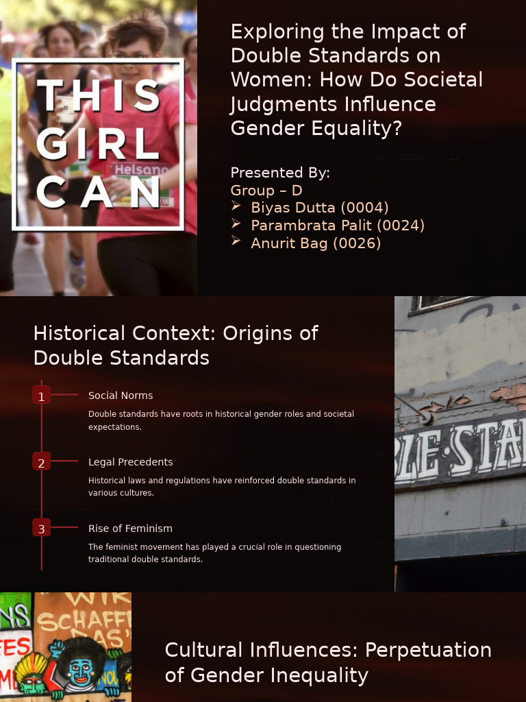 Exploring The Impact of Double Standards On Women | PDF | Gender ...