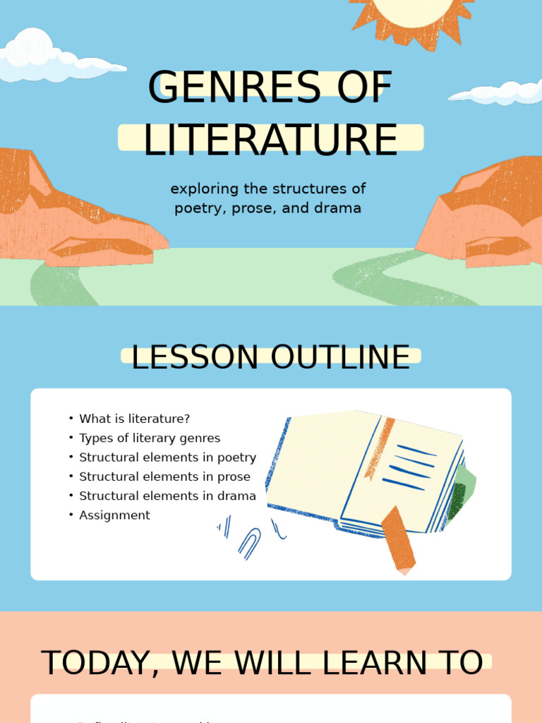 Genres of Literature and Their Structural Elements Education ...