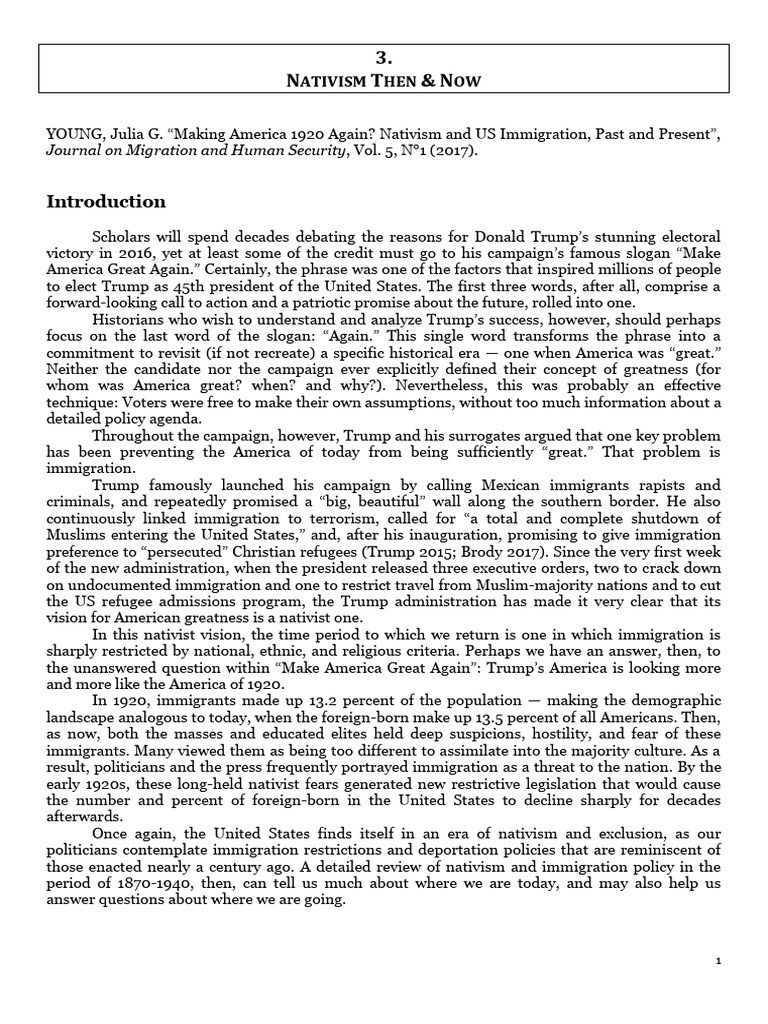 0.5.3. Lecture 3 - Nativism Then Now | PDF | Nativism (Politics ...