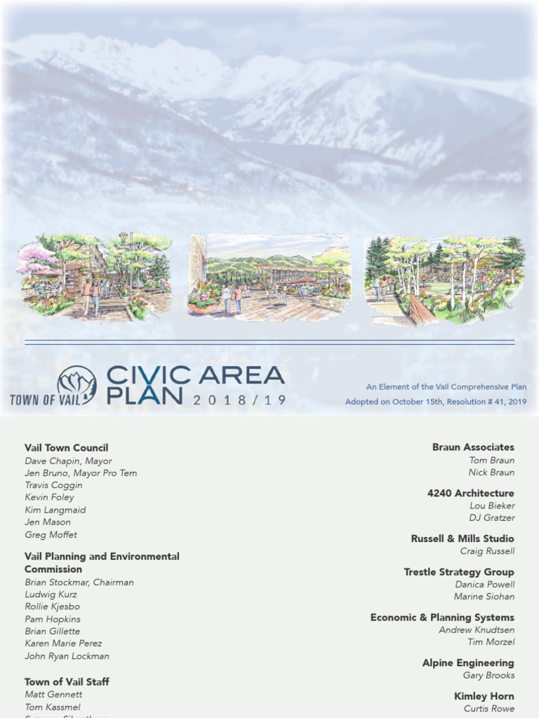 Vail Civic Area Plan Overview | PDF | Land Lot | Community