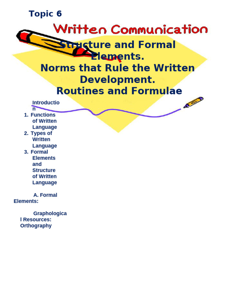 Tema 06 Written Communication | PDF | Schema (Psychology) | Information