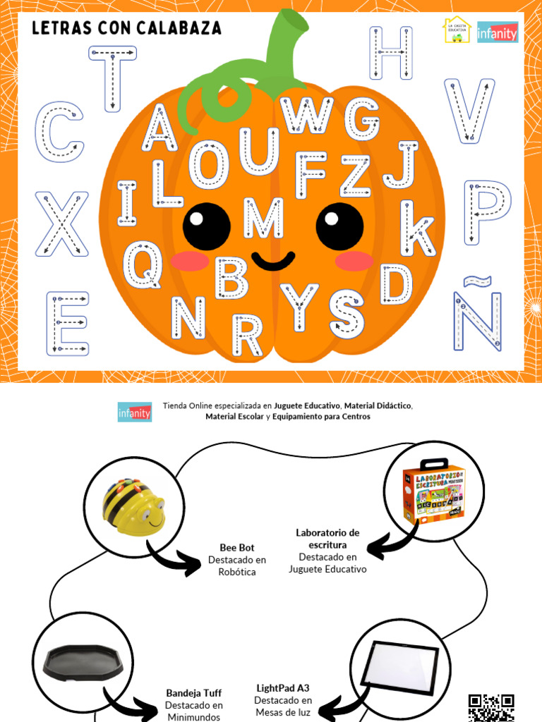 Letras Con Calabaza - Infanity & La Casita Educativa | PDF