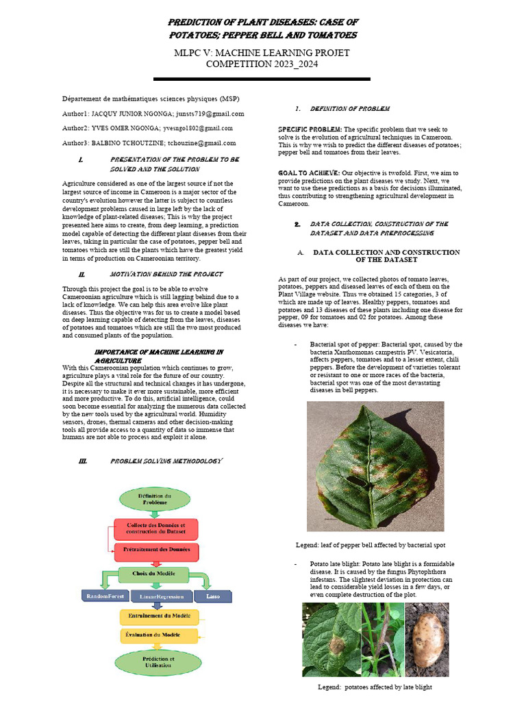 Predicting Plant Diseases with AI | PDF