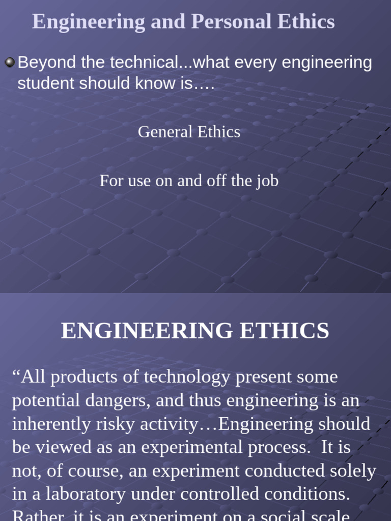 Engineering Ethics: Balancing Morality and Impact | PDF | Morality ...