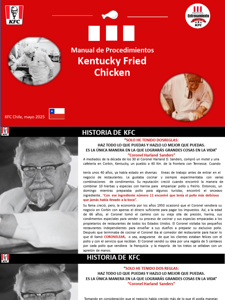 Manual 2025 - KFC - Final 2.0 | PDF | Alimentos
