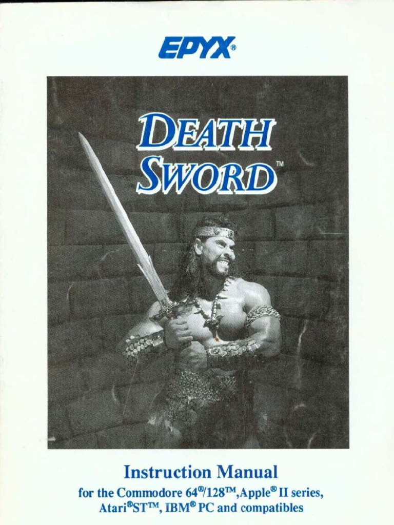 Death Sword - DOS - Manual | PDF