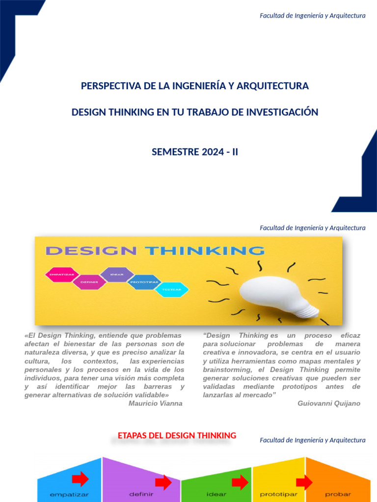 Design Thinking Etapas (FIA) | PDF | El pensamiento de diseño | Cognición