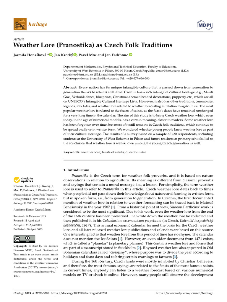 Weather Lore | PDF | Saint Joseph