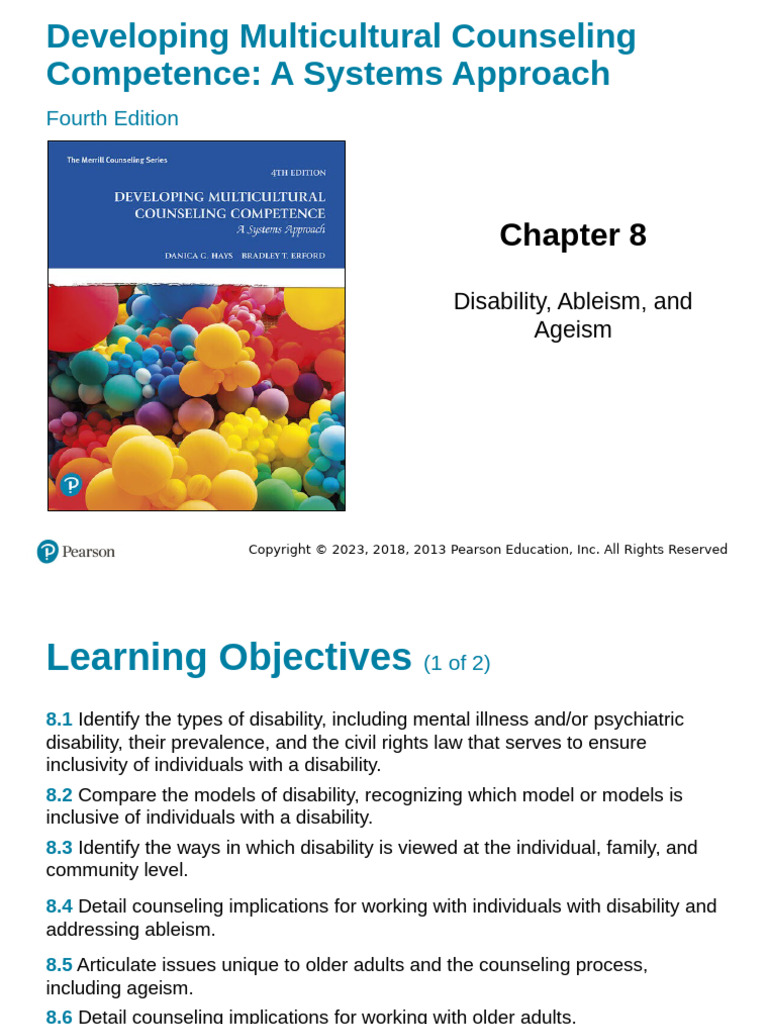 0137474156_CH08_PPT | PDF | Disability | Ageism