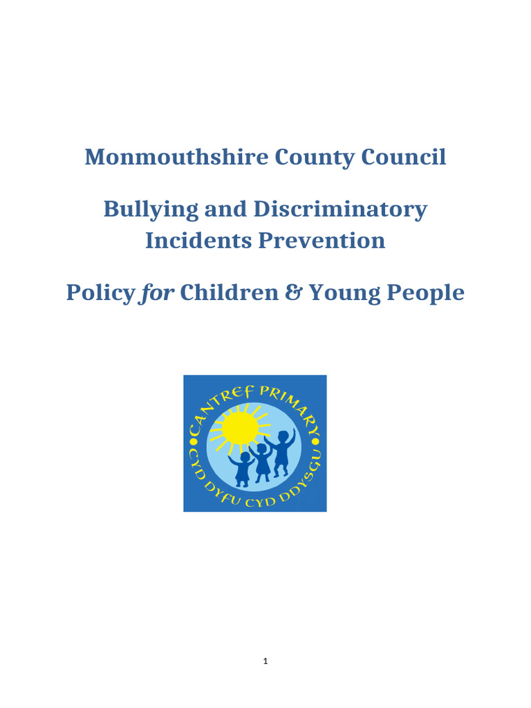(1027958) MCC Anti Bullying Discrimination Policy Cantref | PDF ...