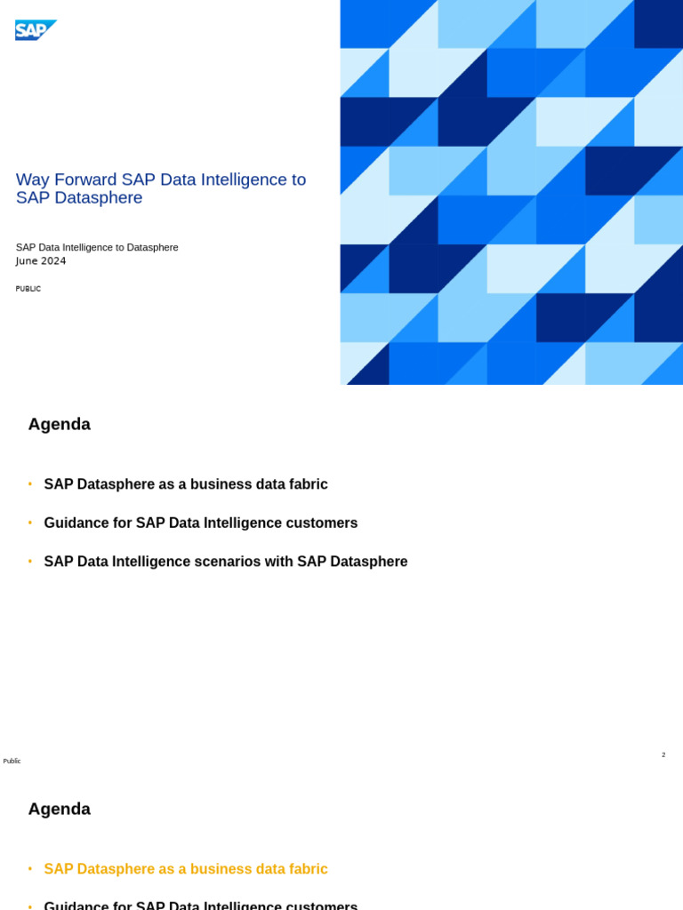 Way Forward To SAP Datasphere | PDF | Data | Analytics