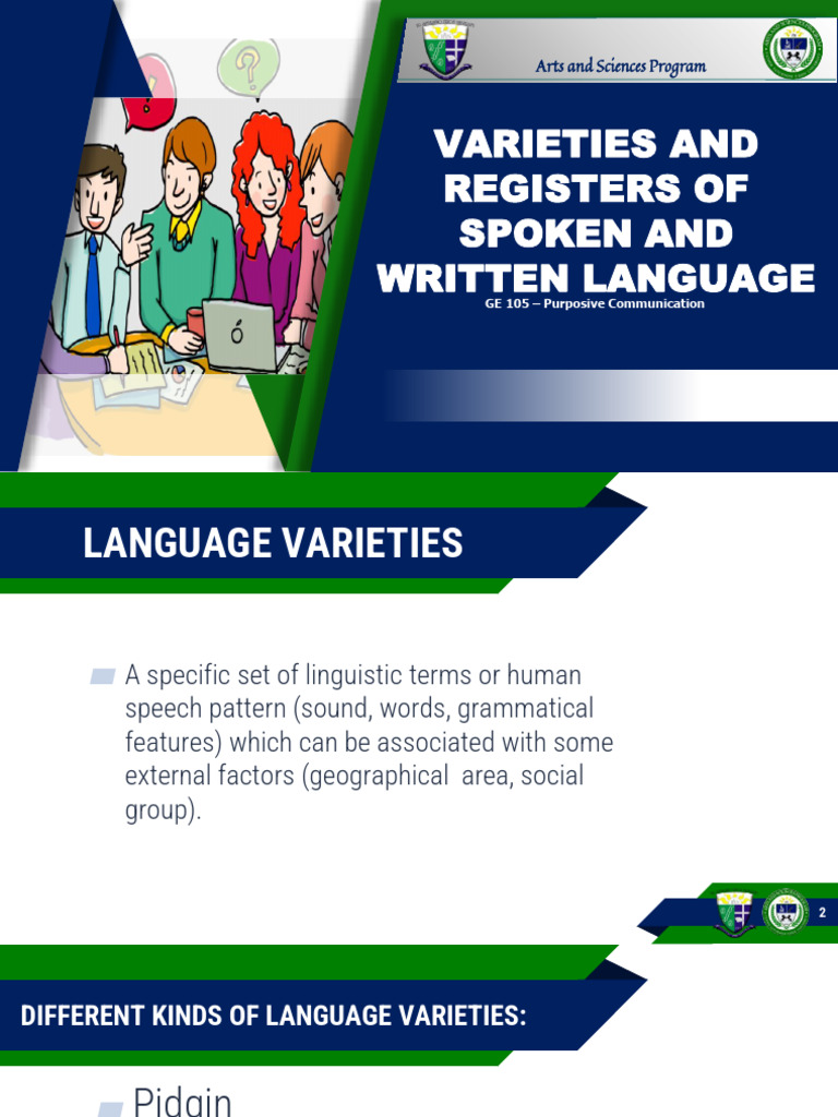 Varieties and Registers | PDF | Word | Dialect