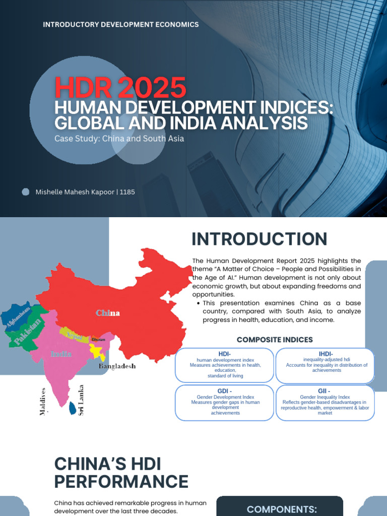 China vs South Asia: Human Development Analysis | PDF | South Asia ...