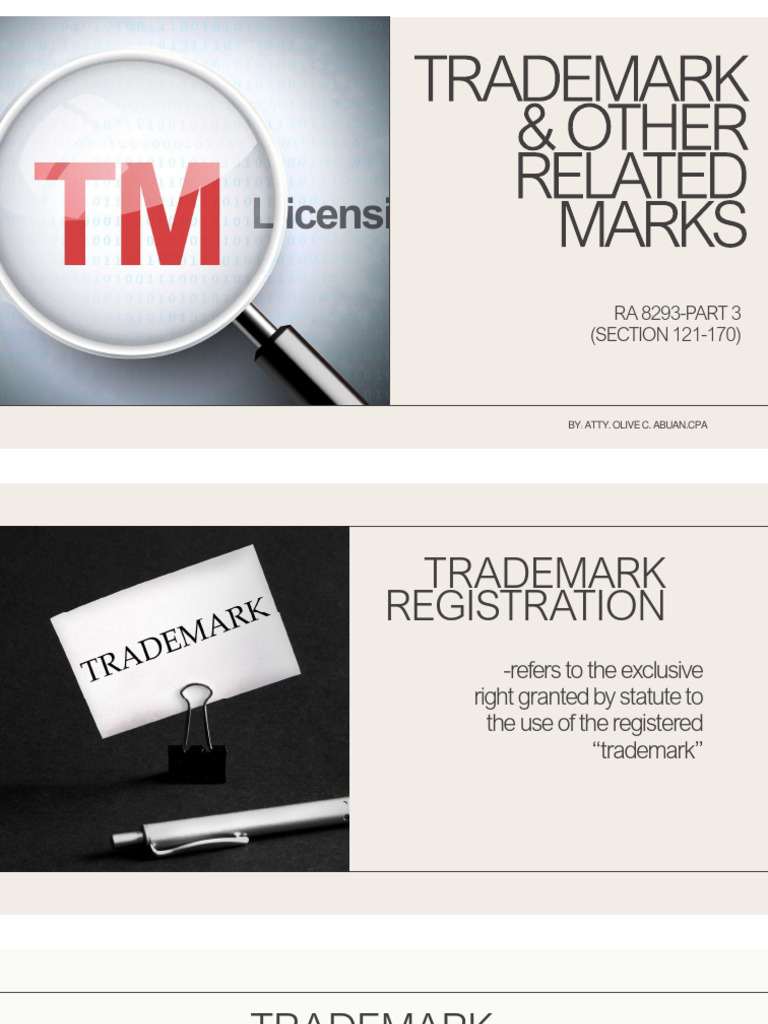Intellectual Property Law - Trademark | PDF | Trademark Infringement | Trademark