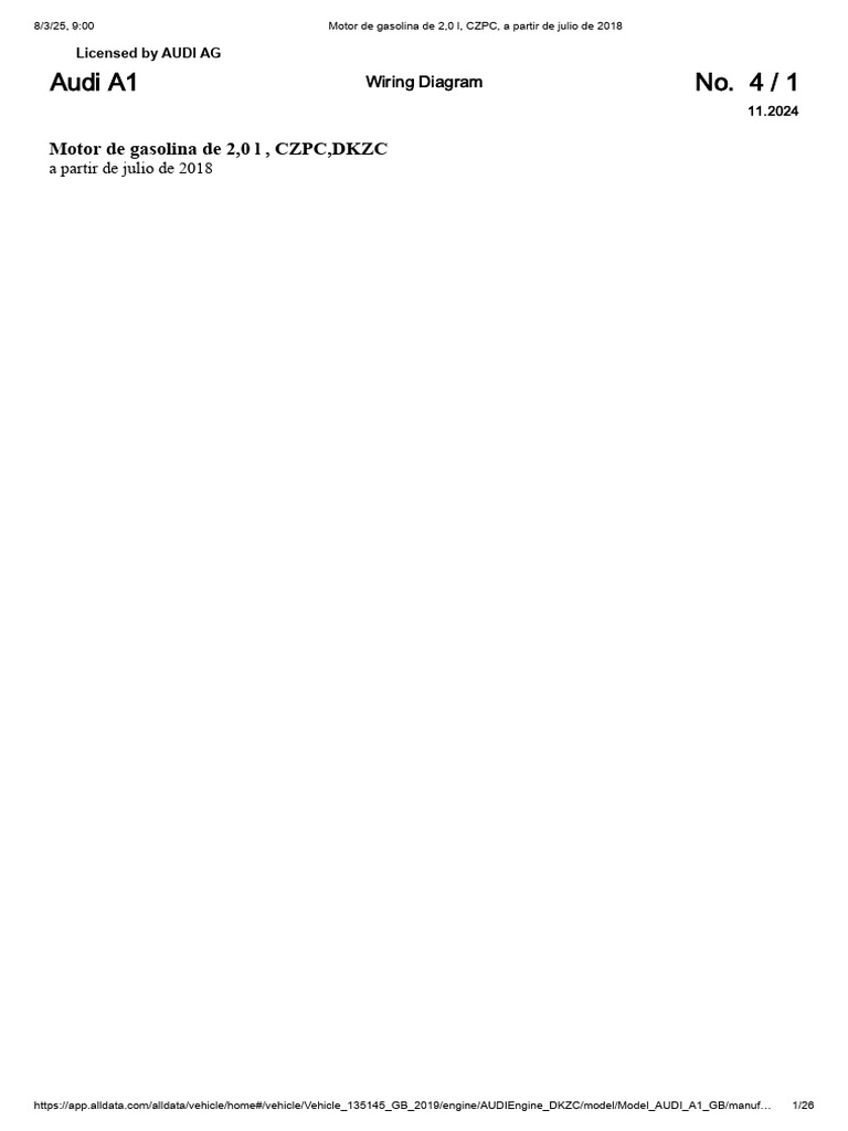 Esquema Audi a1 2.0 Czpc | PDF | Vehículos | Bienes manufacturados