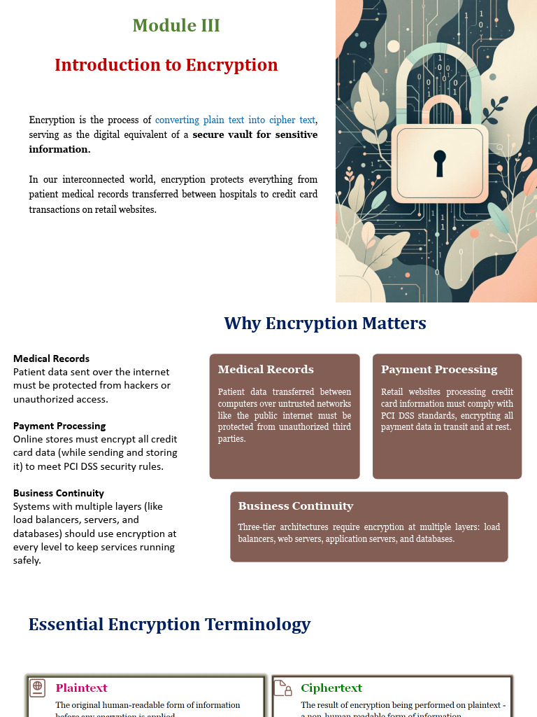 Module 3-Part a- Encryption in Cloud Services | PDF | Transport Layer Security | Public Key ...