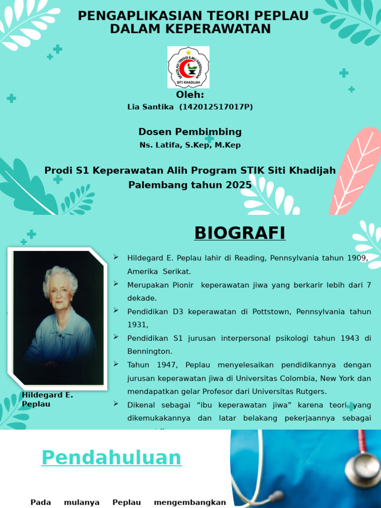 Pengaplikasian Teori Peplau (Lia Santika) | PDF