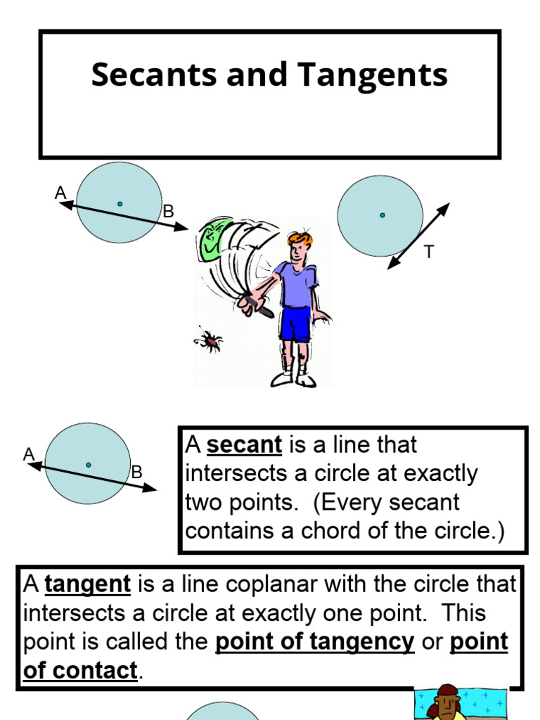 Understanding Secants and Tangents | PDF | Perpendicular | Circle