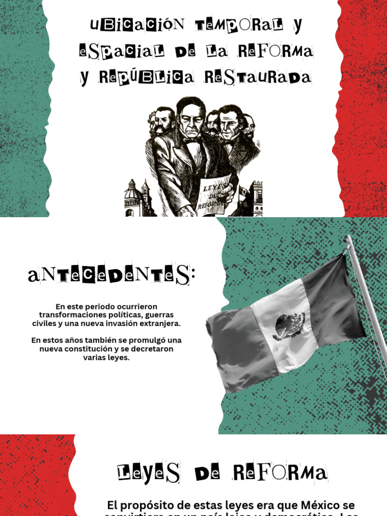 Ubicación Temporal y Espacial de La Reforma y República Restaurada | PDF