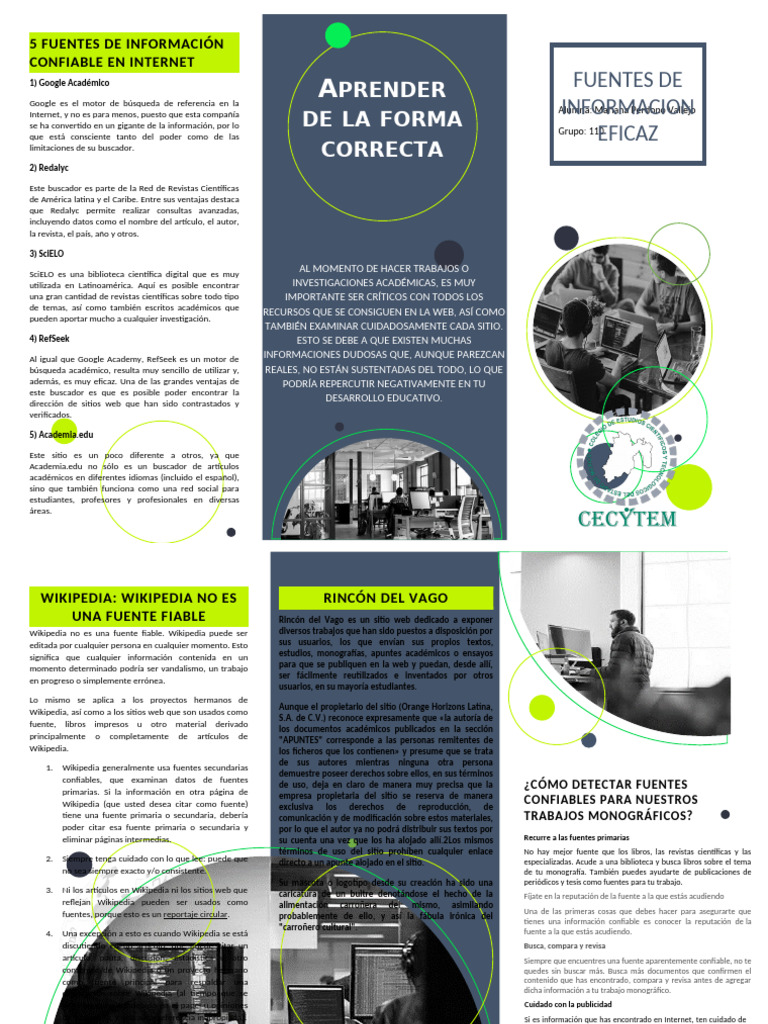 5 Fuentes Confiables en Internet | PDF | Wikipedia