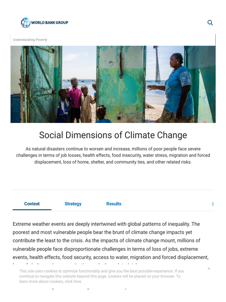 Social Dimensions of Climate Change | PDF | Cost Of Living | Poverty