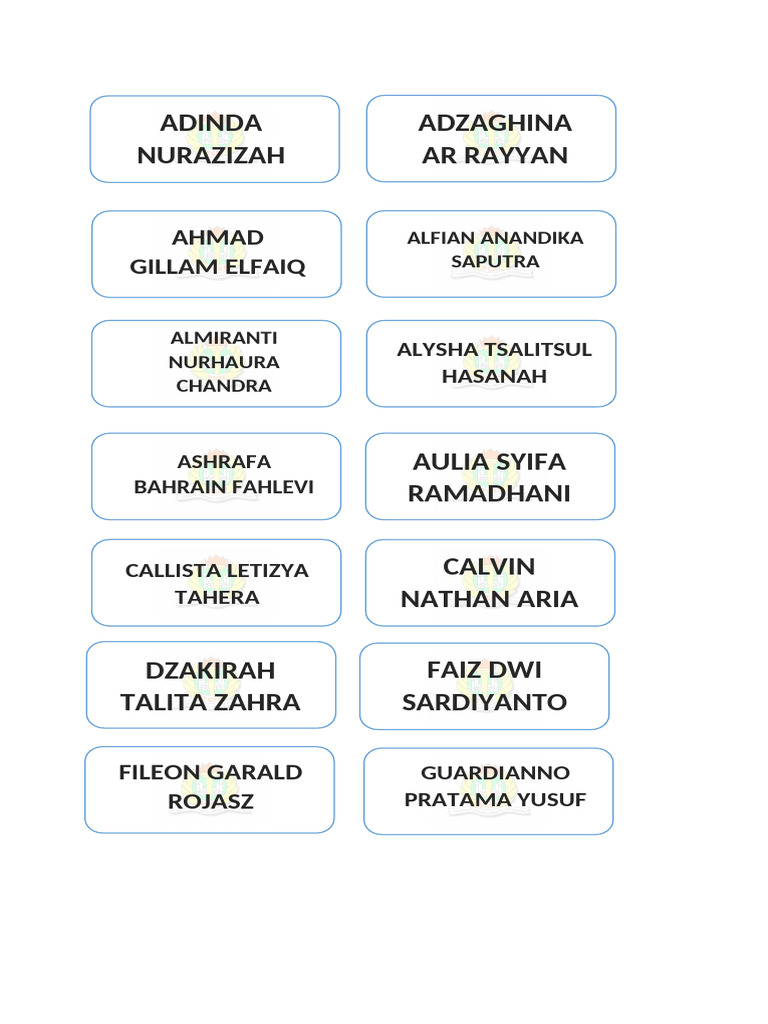 Rapot Nama | PDF