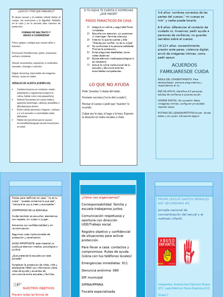 Trabajo de Tecnologia Segundo Layla y Arantza | PDF | Abuso infantil