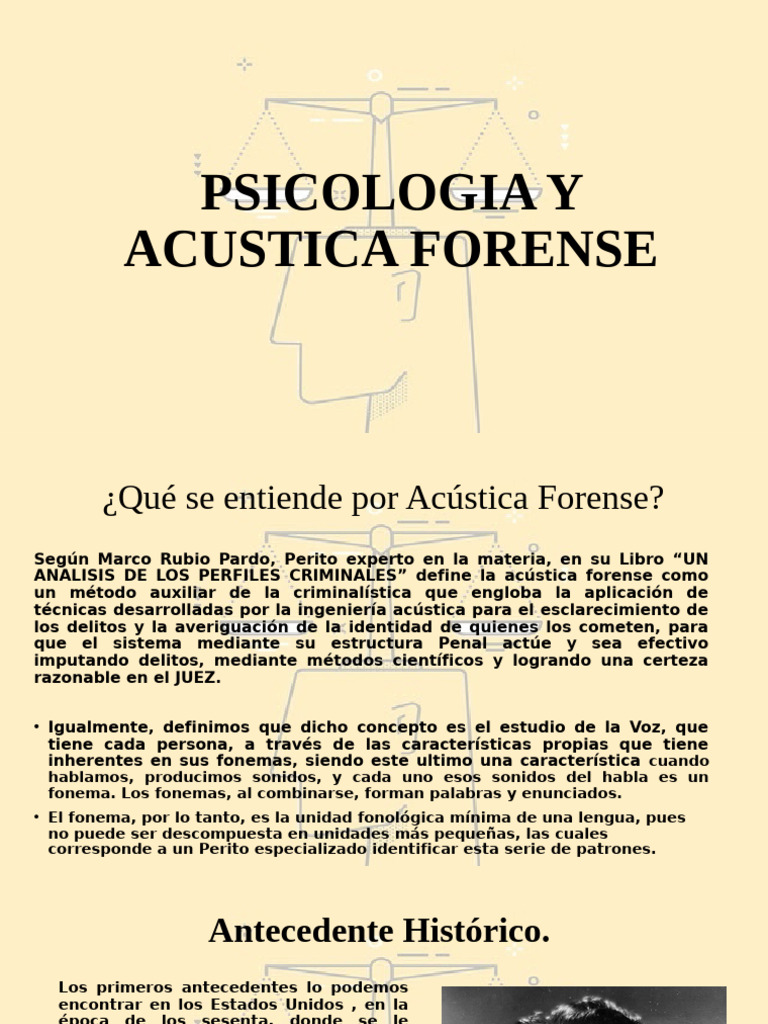 Acústica Forense: Identificación de Voces | PDF | Sicología | Testigo