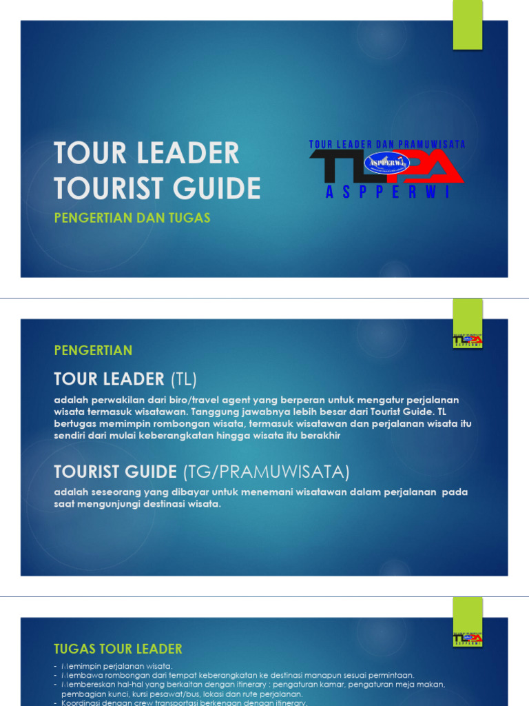 Panduan Lengkap Tour Leader dan Tourist Guide | PDF