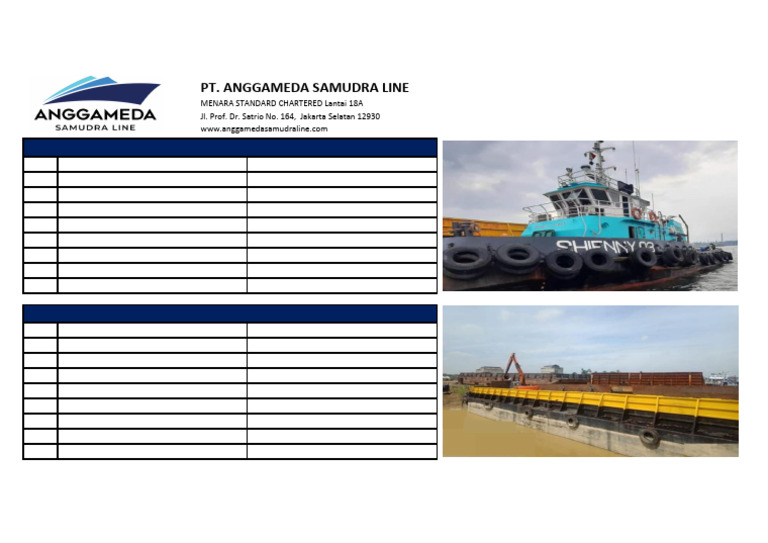 Data Kapal Tugboat dan Barge Indonesia | PDF