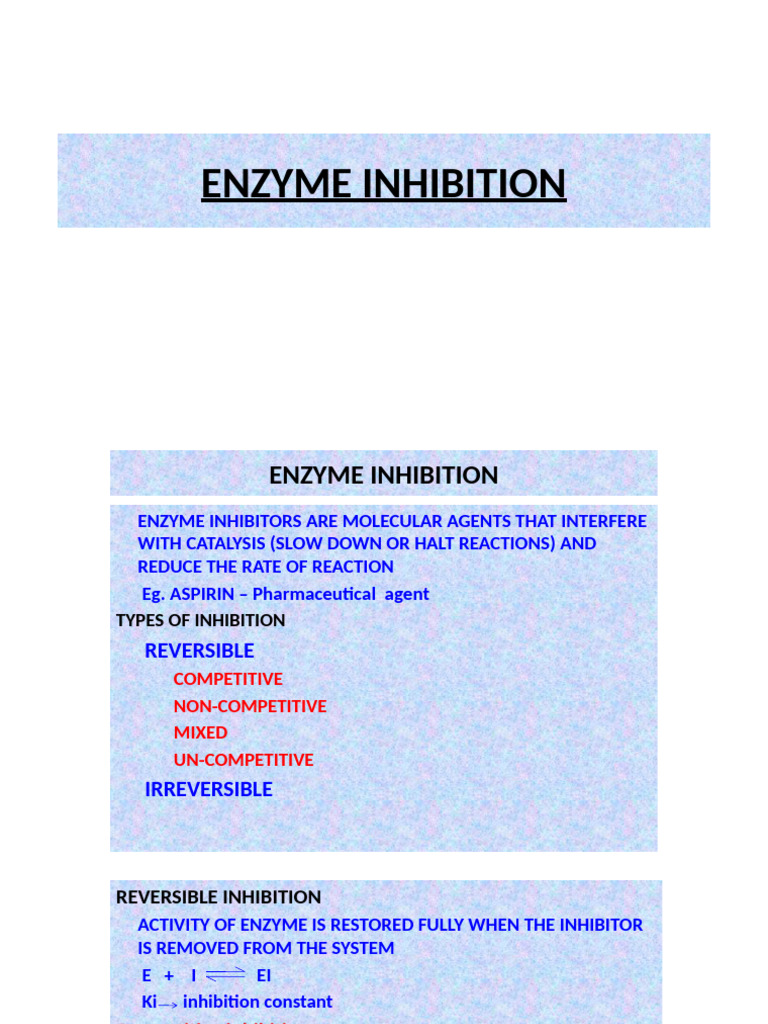 Enzymes 3 | PDF | Enzyme Inhibitor | Enzyme
