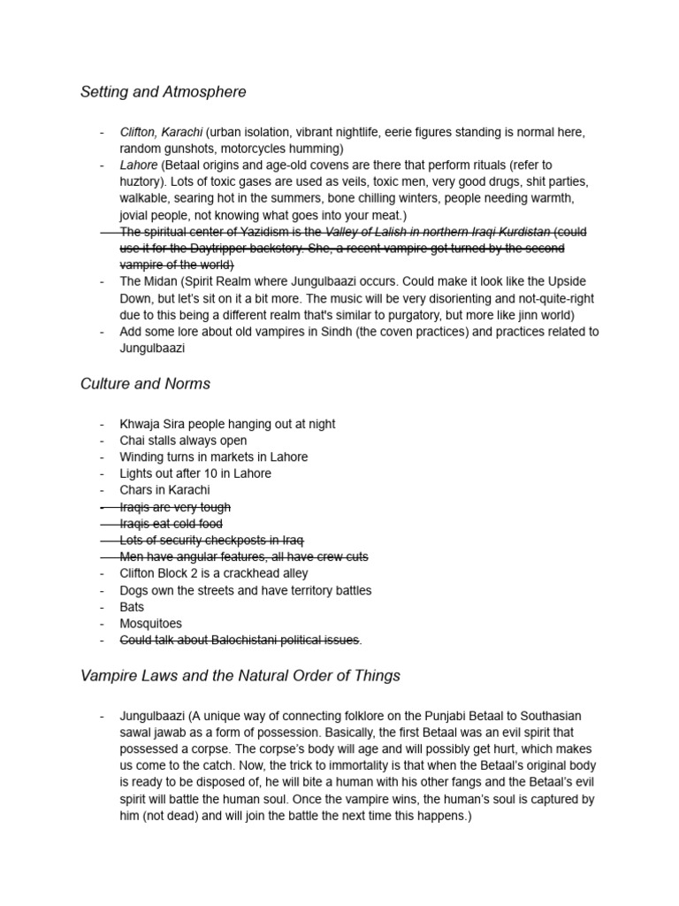 Worldbuilding Template | PDF | Vampires | Religious Belief And Doctrine