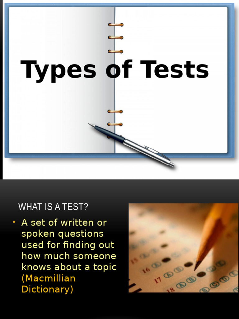 Types of Educational and Psychological Tests | PDF | Validity ...
