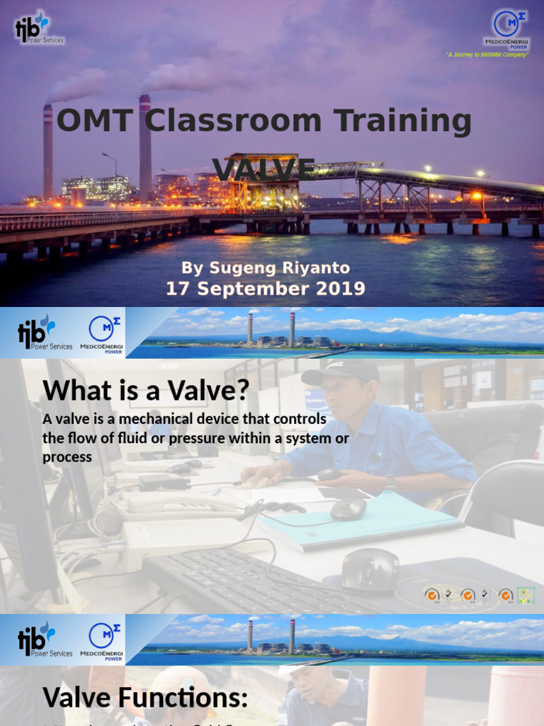 OMT Class Room Training - Valve by Sugeng Riyanto | PDF | Valve | Pump