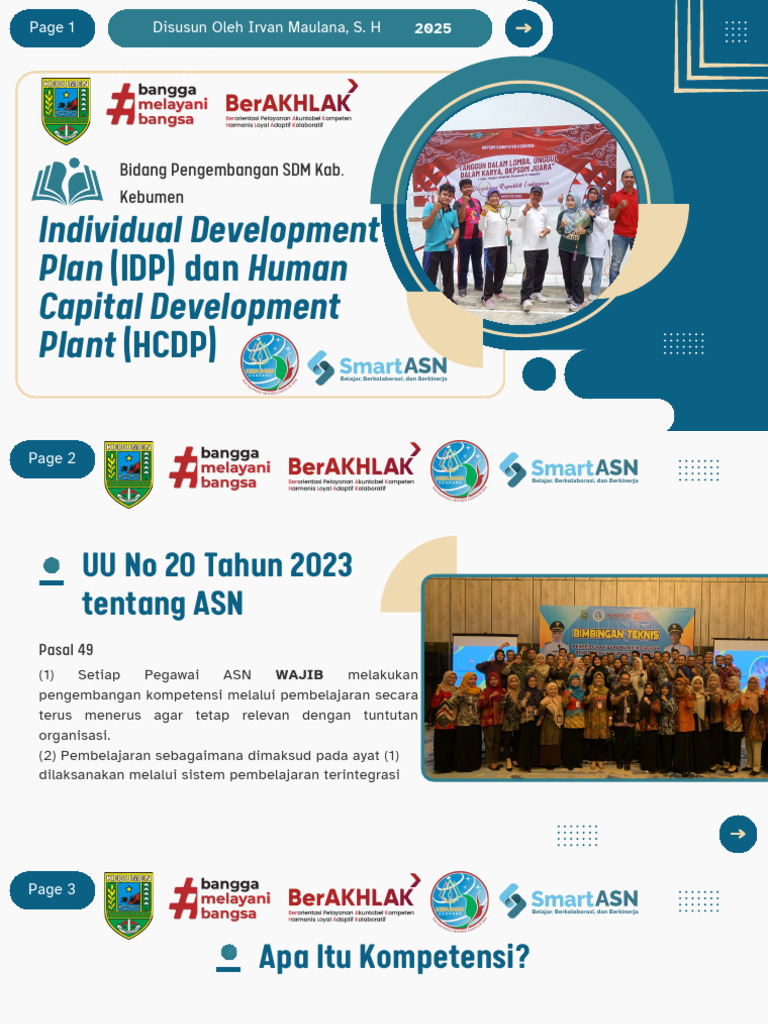 Rencana Pengembangan Kompetensi ASN | PDF