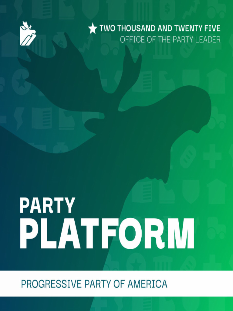 Progressive Party - Platform | PDF | Cost Of Living | Progressive Tax