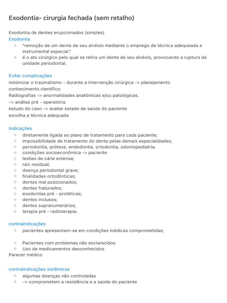 Exodontia: Técnicas e Cuidados Cirúrgicos | PDF | Dente humano ...