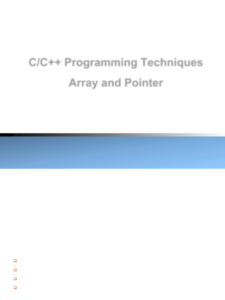 S03.PointerArray | PDF | Pointer (Computer Programming) | Software ...