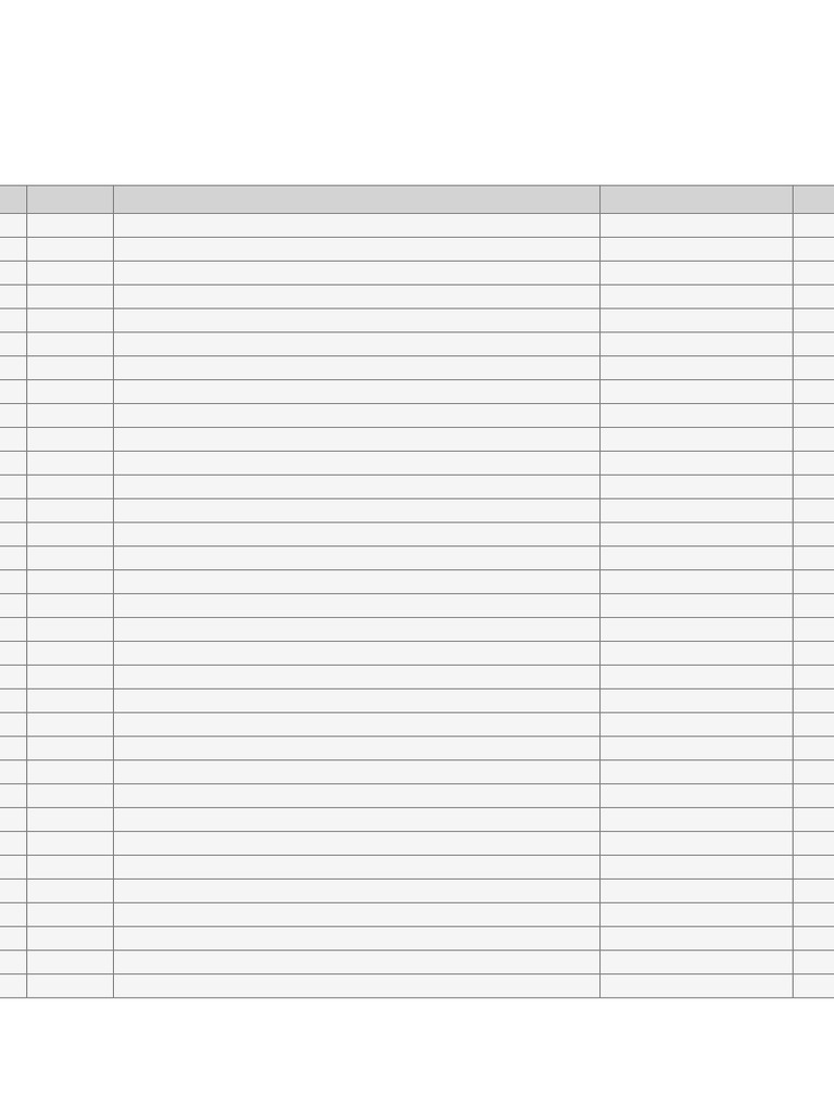 Tabel Kontrol Progress POM 2025 | PDF