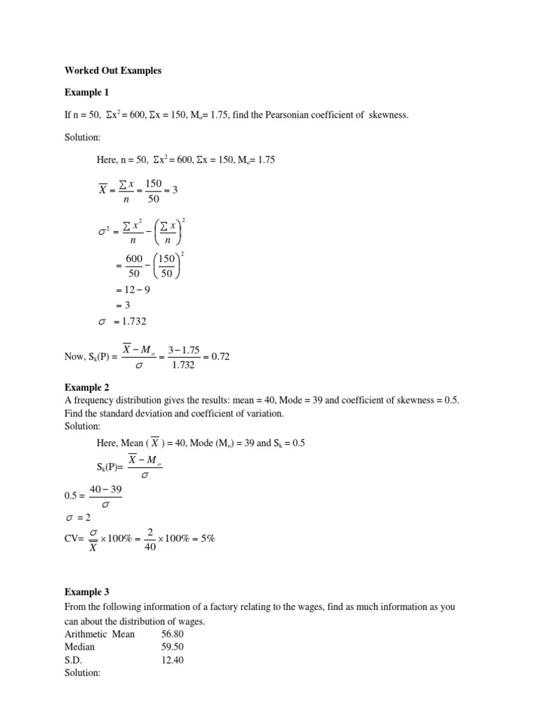 Skewness | PDF | Skewness | Mode (Statistics)