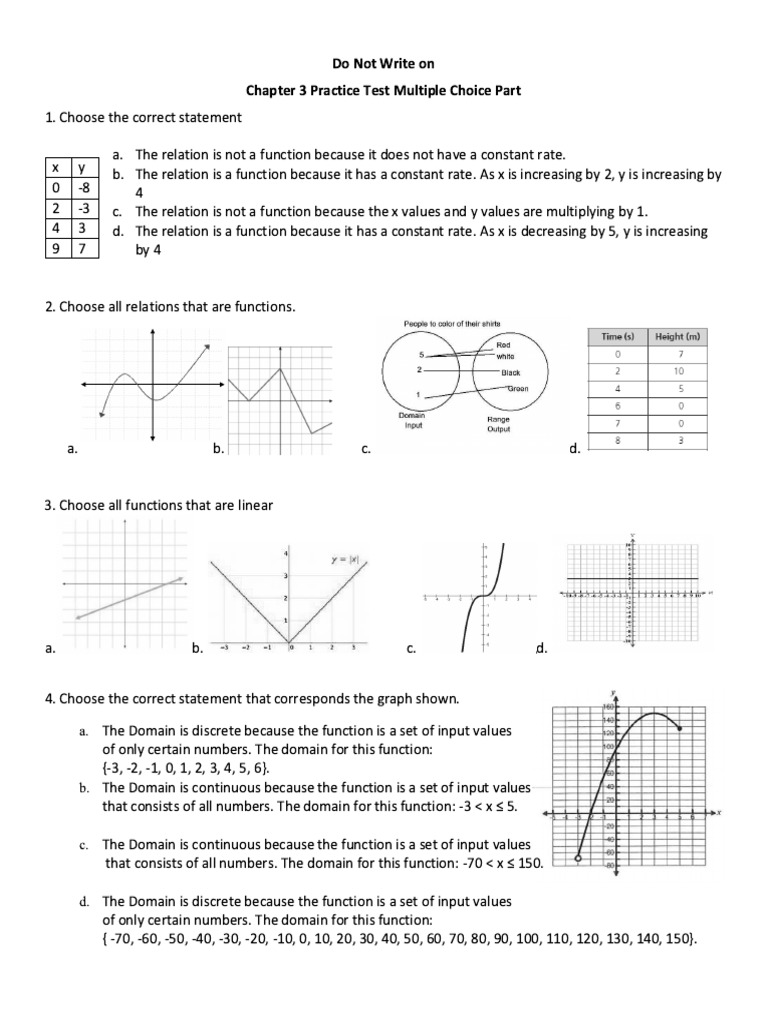 10-14-22 Practice Test Functions | PDF