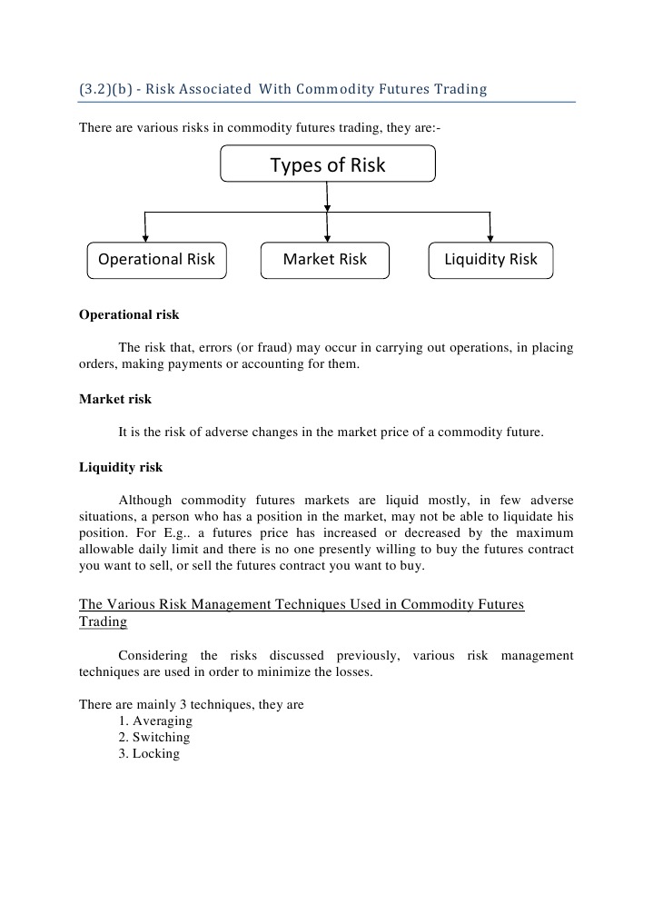 Types of Risk: Operational Risk Liquidity Risk Market Risk | PDF ...